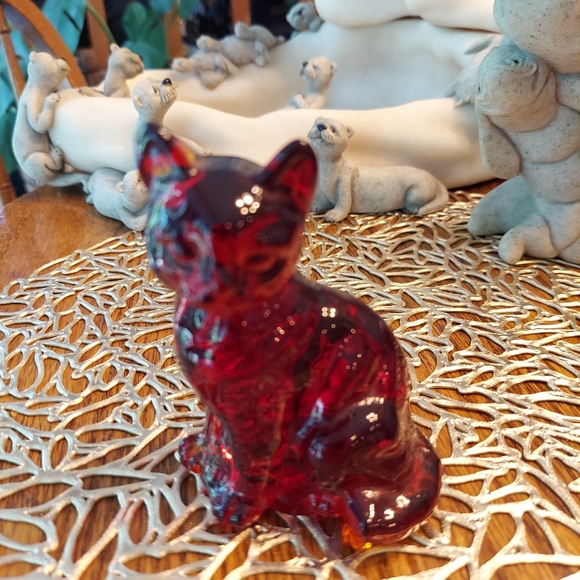 Fenton | Art | Fenton Kitty Red | Poshmark